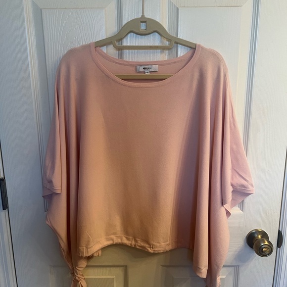 Milly | Tops | Milly Crop Blouse In Size Medium | Poshmark